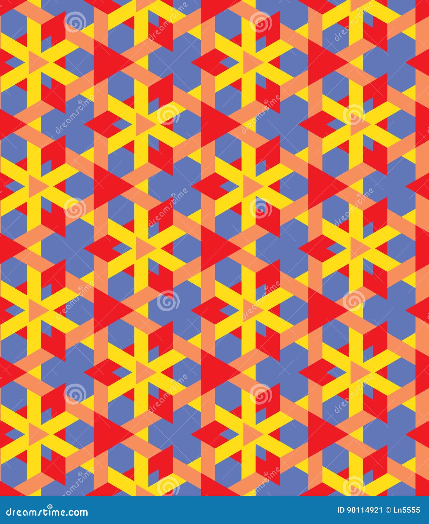 Fancy Seamless Geometrical Pattern of Triangles Stock Vector ...