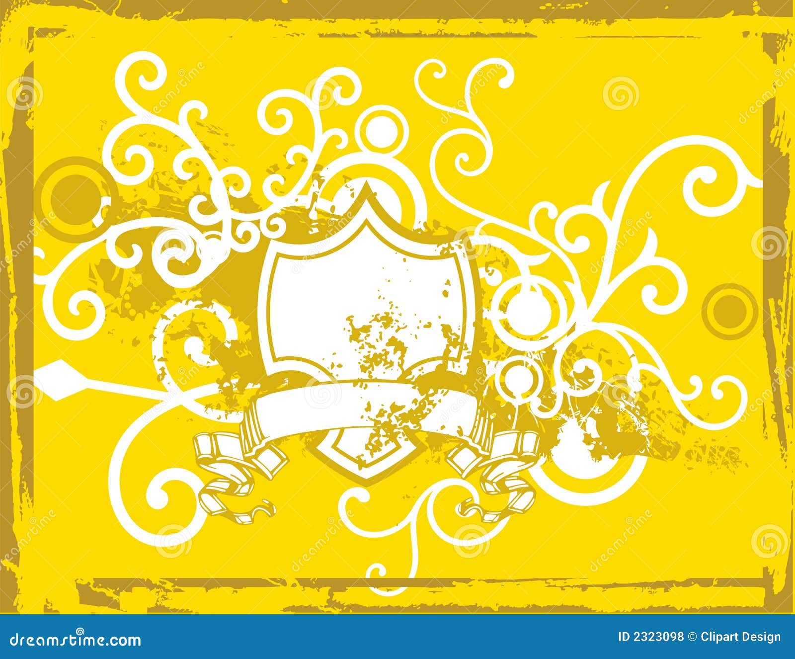 Fancy shield background stock vector. Illustration of banner - 2323098