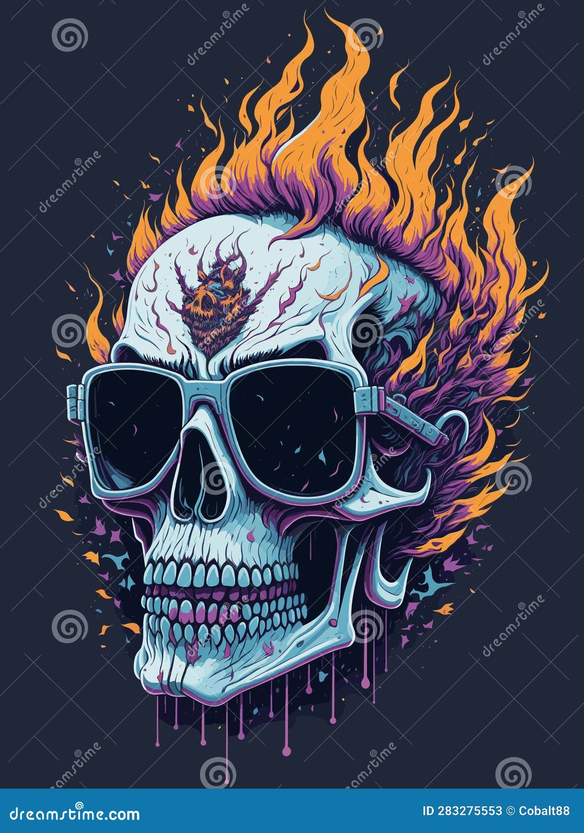 Smiling Skull Skeleton Smiley Face. Smiley Dripping From The Skull ... Smiling Skull Skeleton Smiley Face. Smiley Dripping From The Skull ...