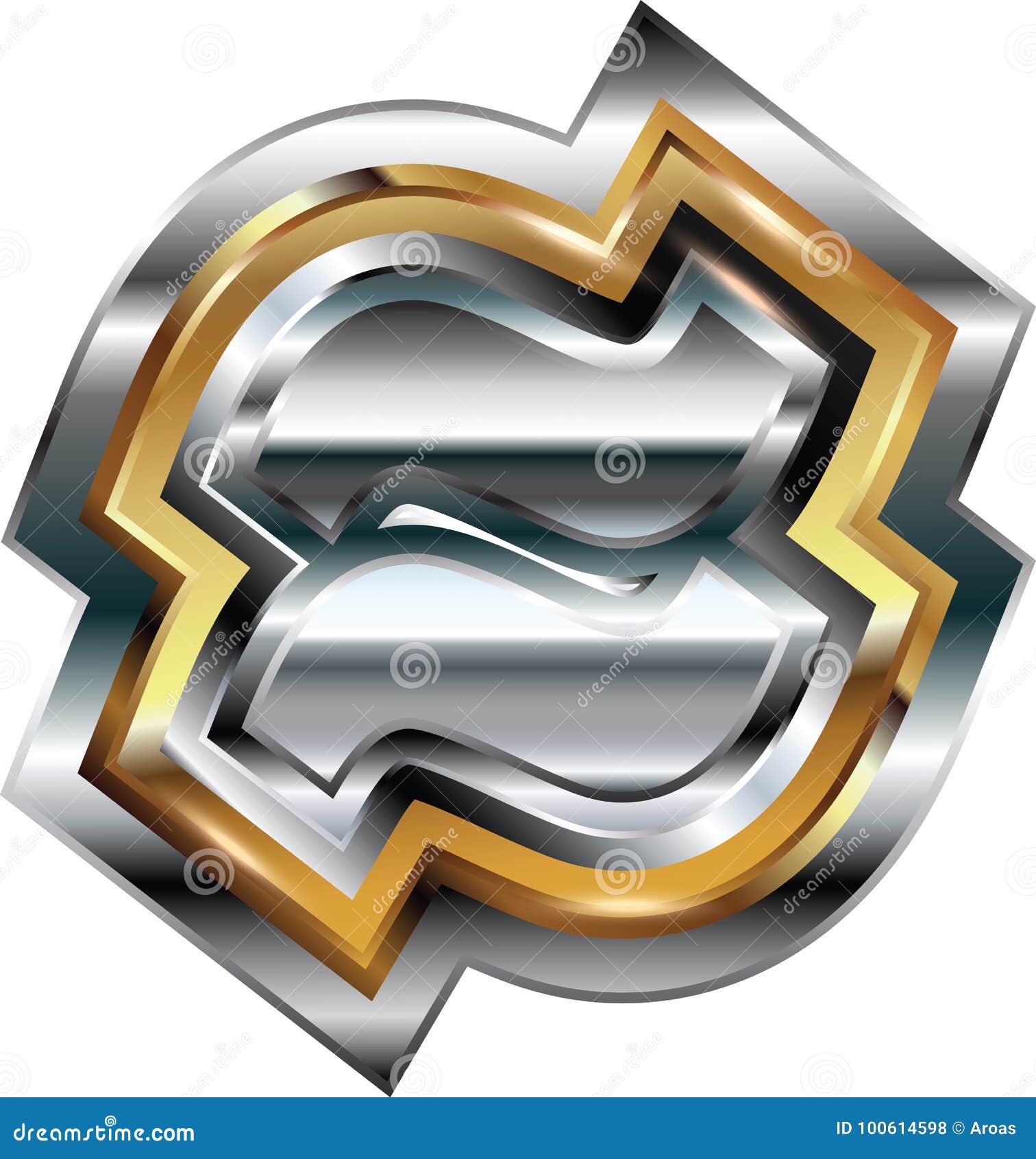 Fancy symbol stock vector. Illustration of profit, monogram - 100614598