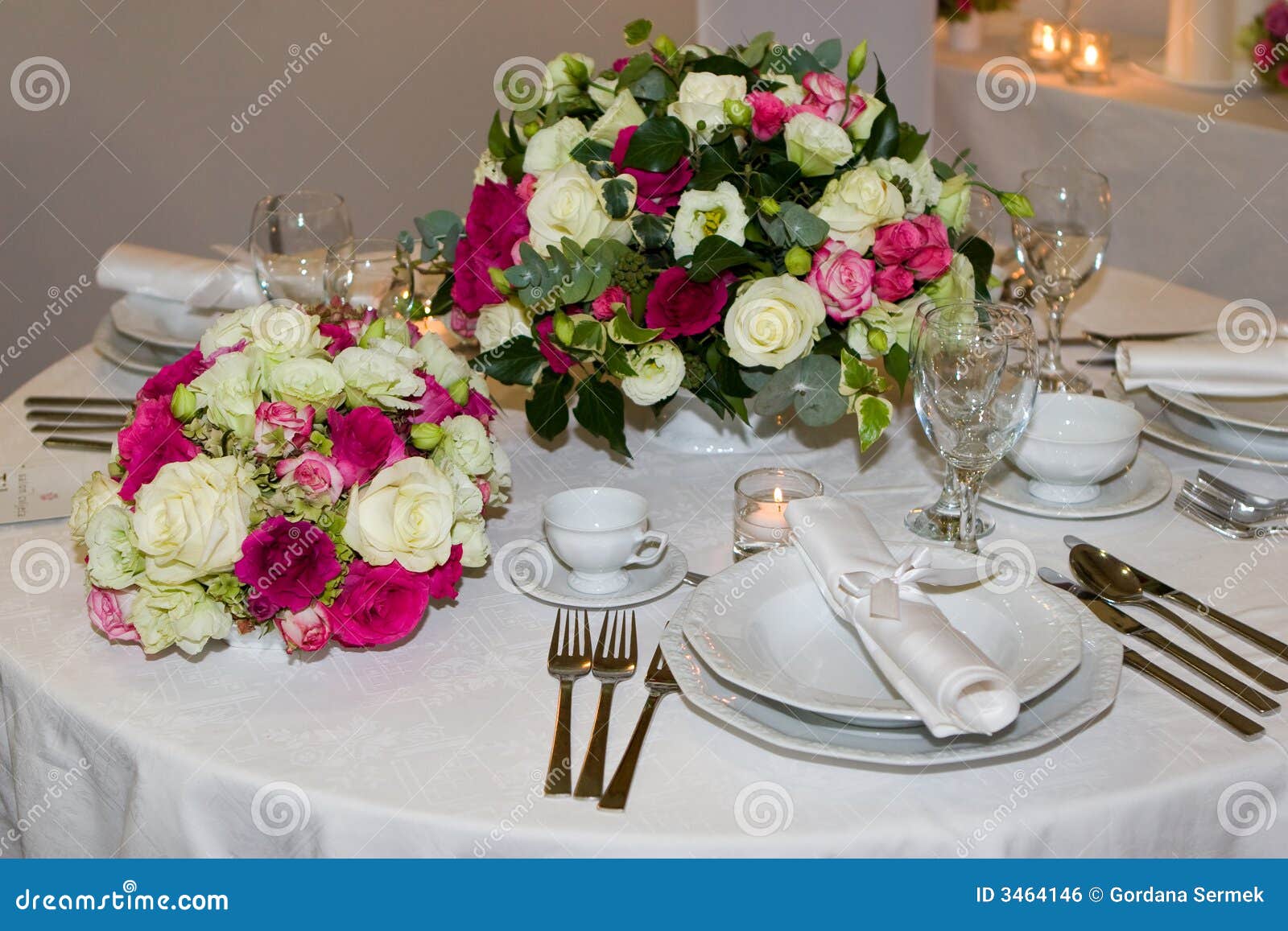 Fancy Table Set For A Dinner Royalty-Free Stock Photo | CartoonDealer ...