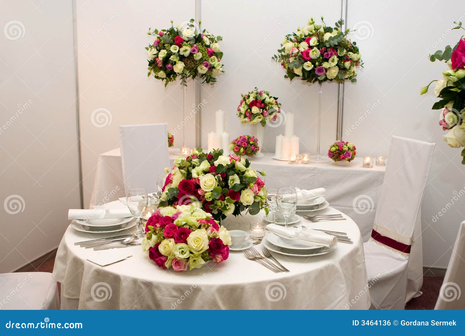 Fancy Table Set For A Dinner Royalty-Free Stock Photo | CartoonDealer ...