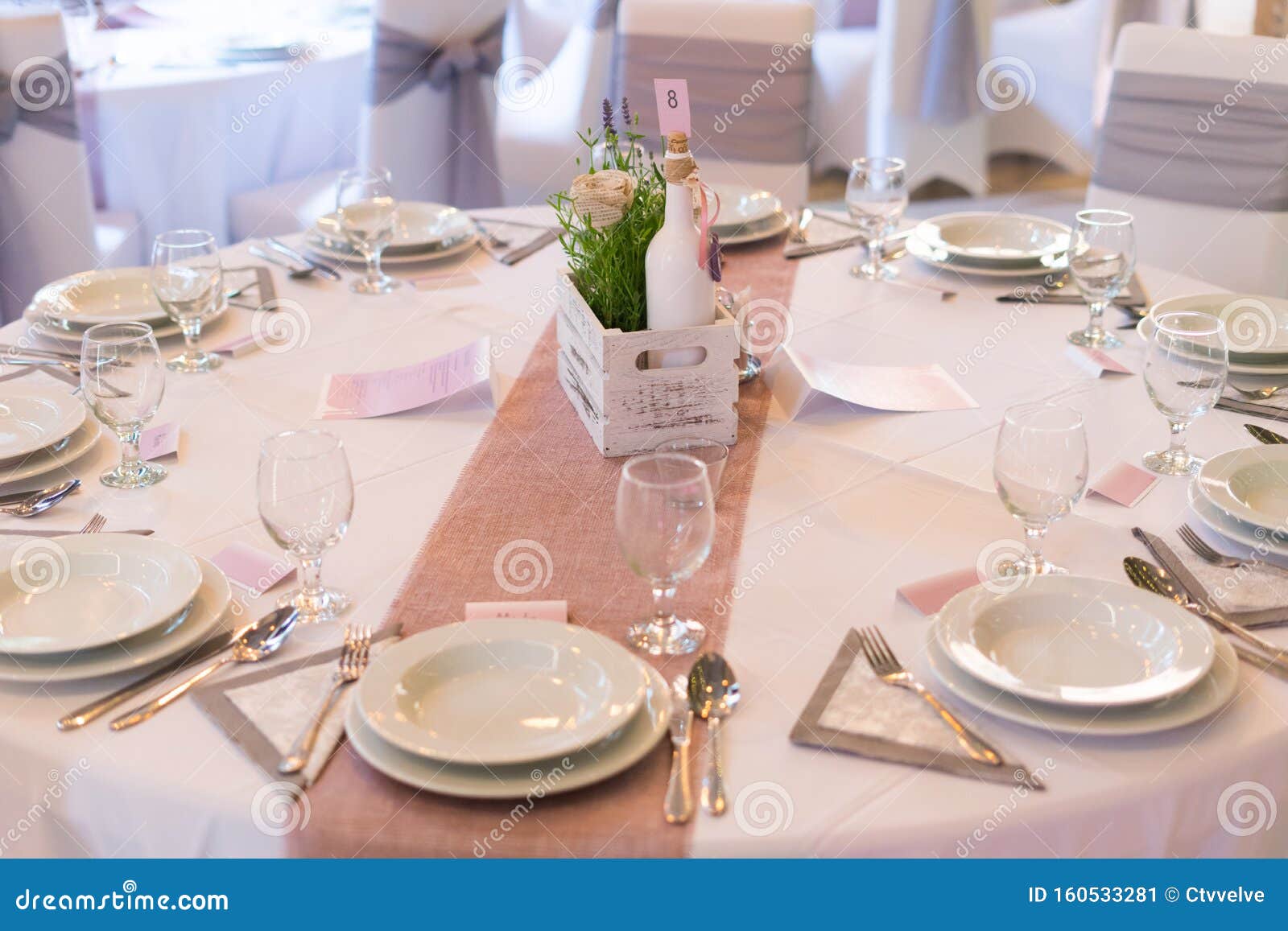 Fancy Table Set for a Wedding Dinner Stock Image - Image of luxury ...