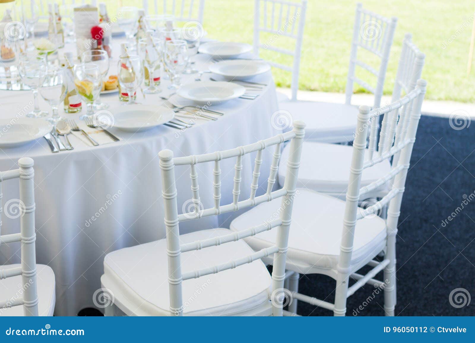 Fancy Table Set for a Wedding Dinner Stock Photo - Image of place, fork ...