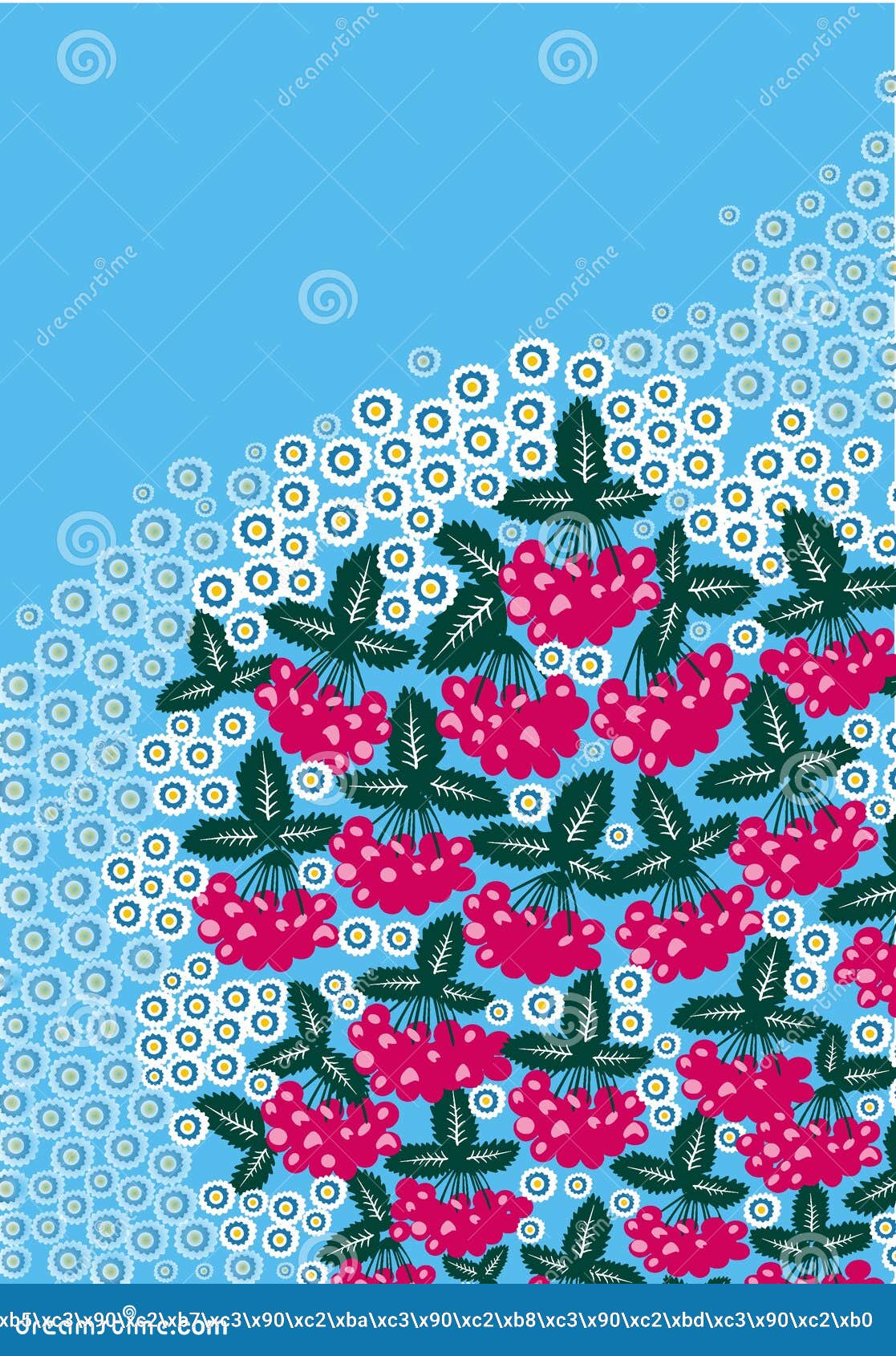 Fancy tree stock illustration. Illustration of viburnum - 100155351