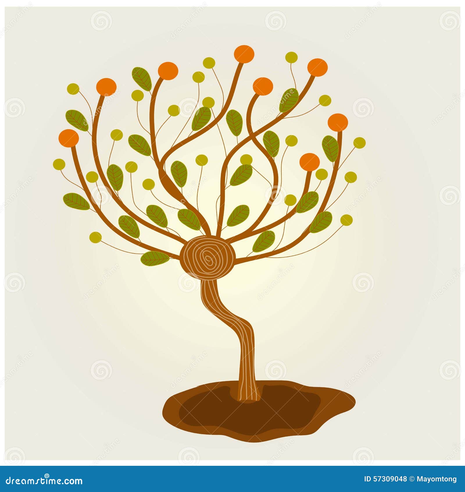 Fancy Trees stock vector. Illustration of fall, curve - 57309048