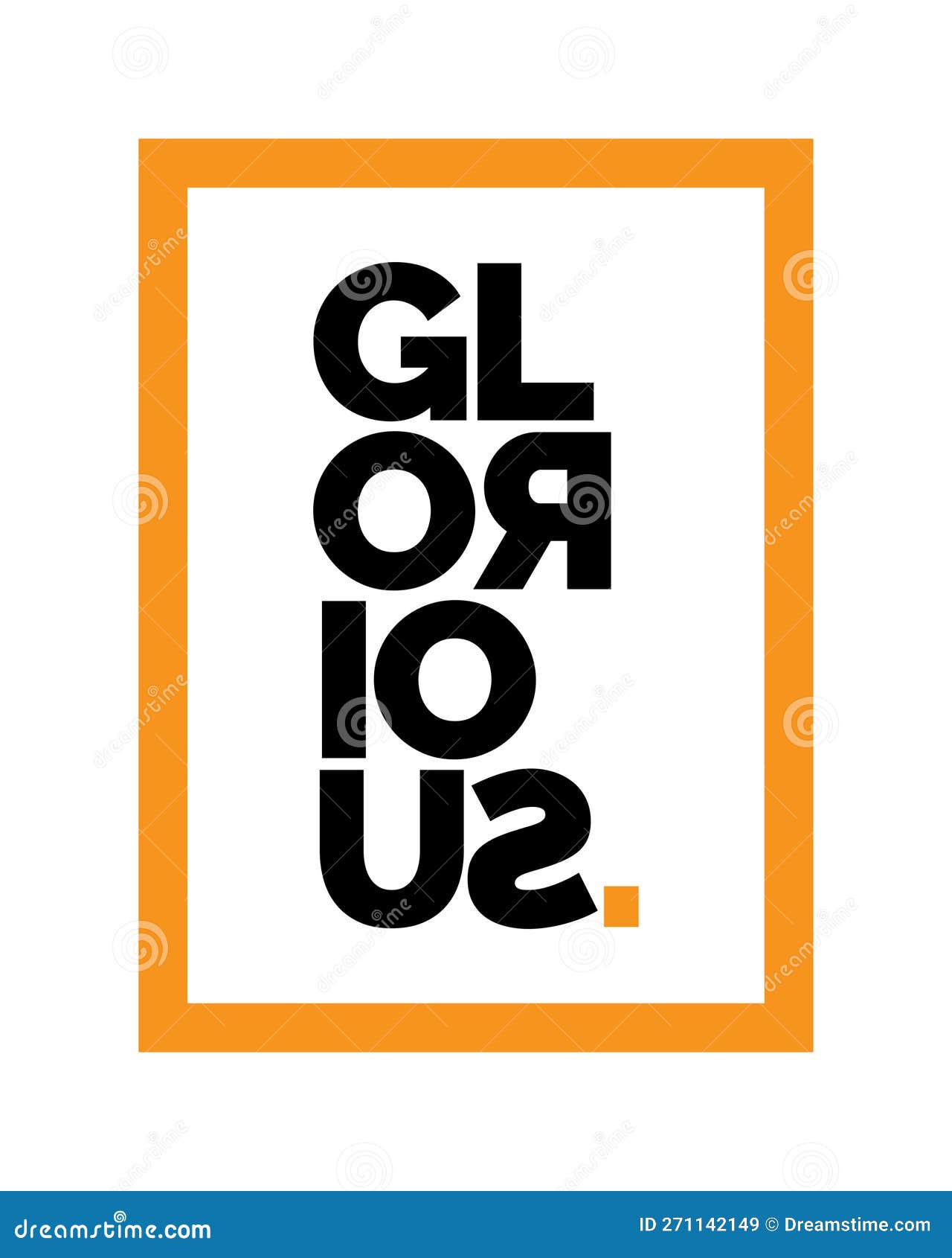 Glorious, fancy typography stock vector. Illustration of printable ...