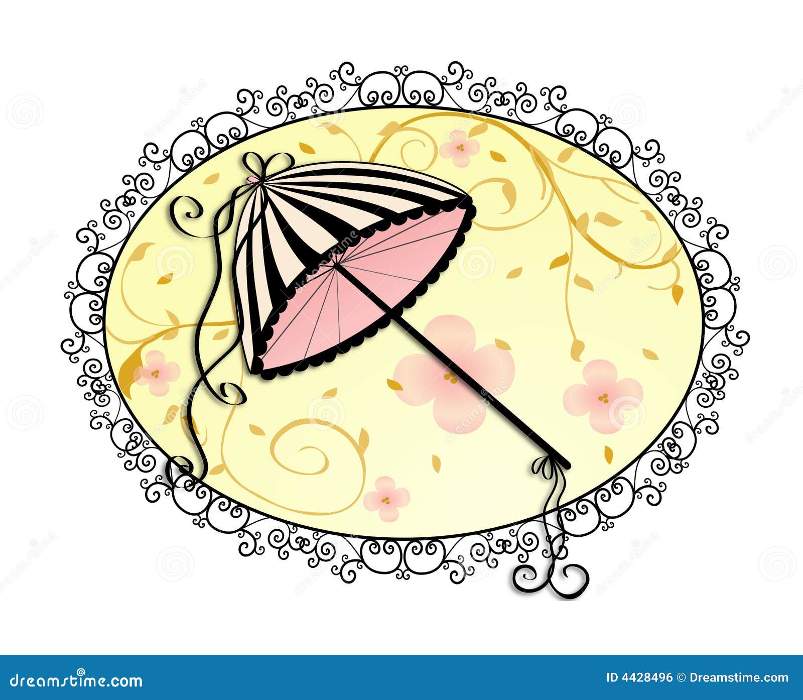 Fancy Umbrella stock illustration. Illustration of glamour - 4428496