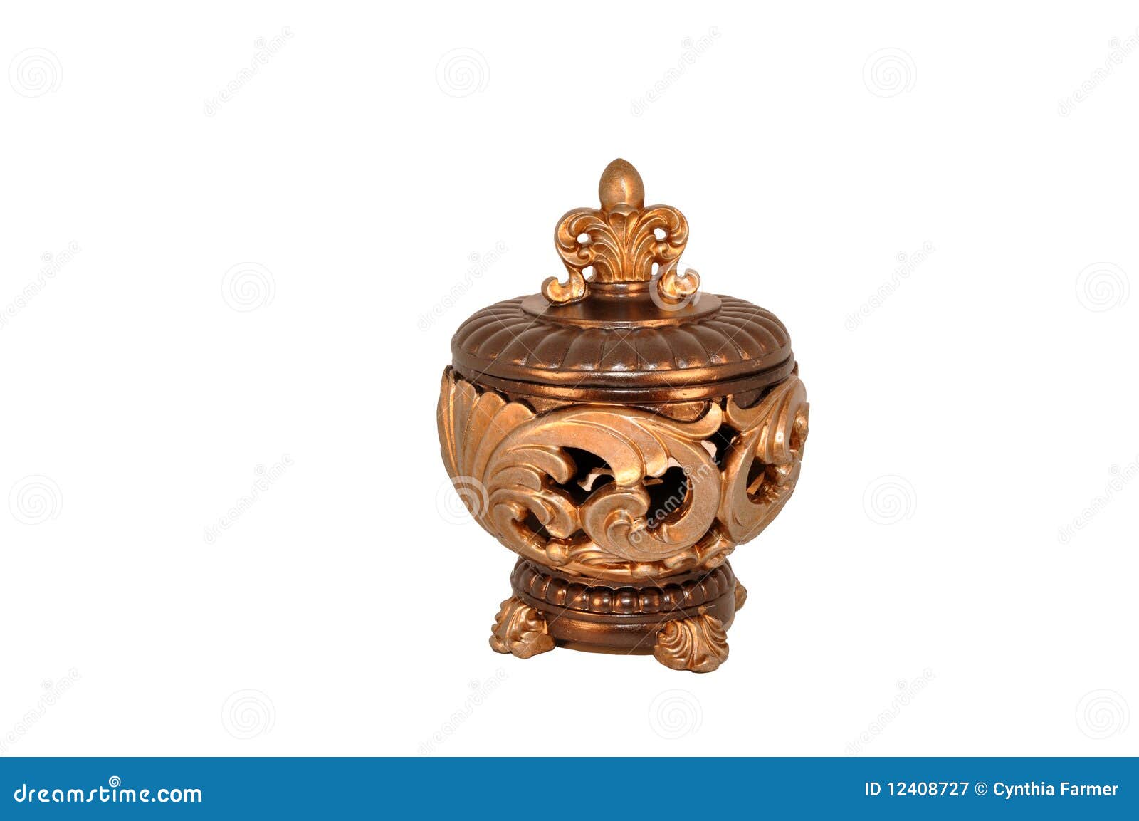 Fancy Urn Isolated on White Stock Image - Image of simple, isolated ...