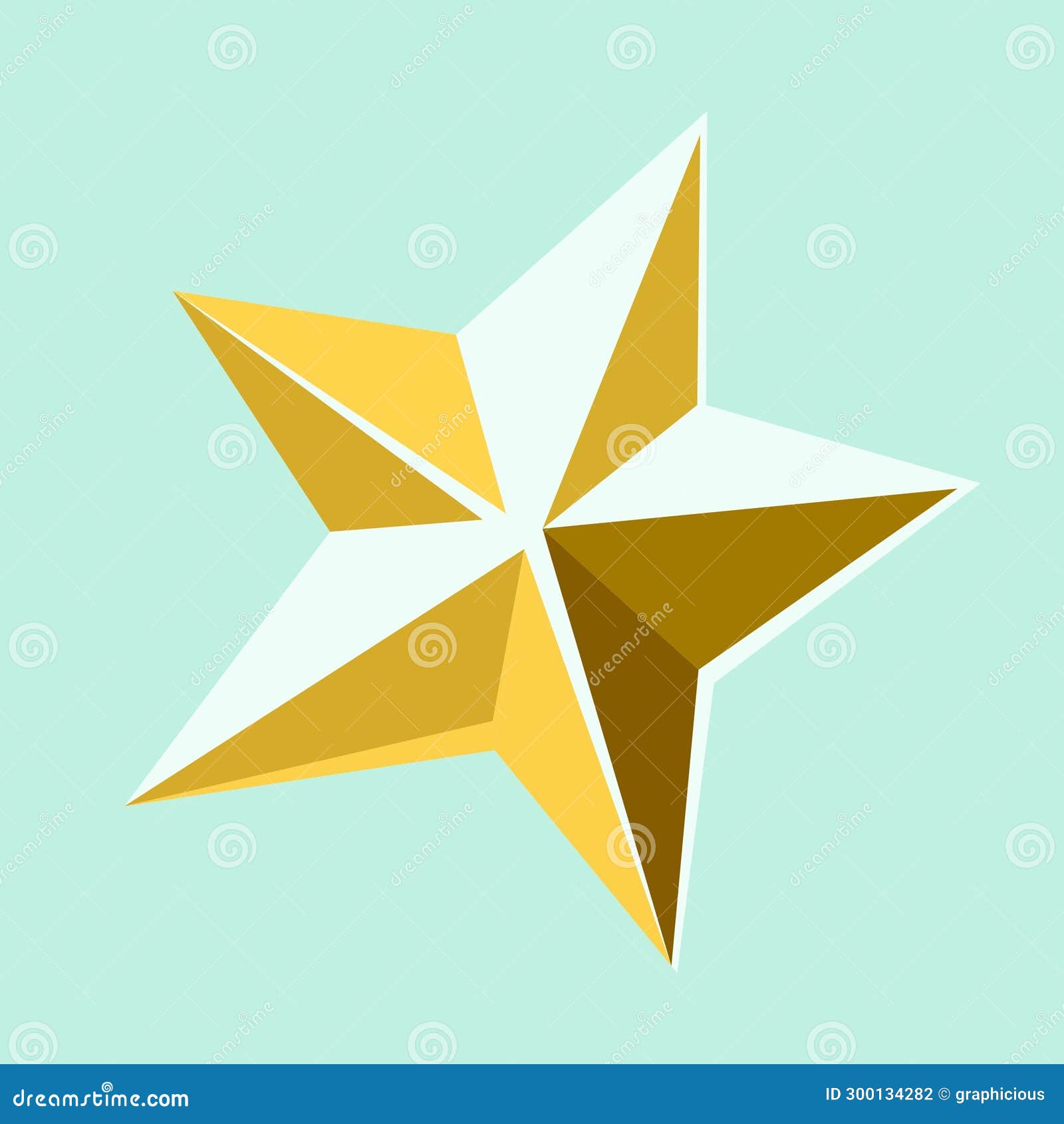 Fancy vector golden star stock vector. Illustration of single - 300134282
