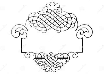 Fancy Victorian Page Border #12 Stock Vector - Illustration of twelve ...