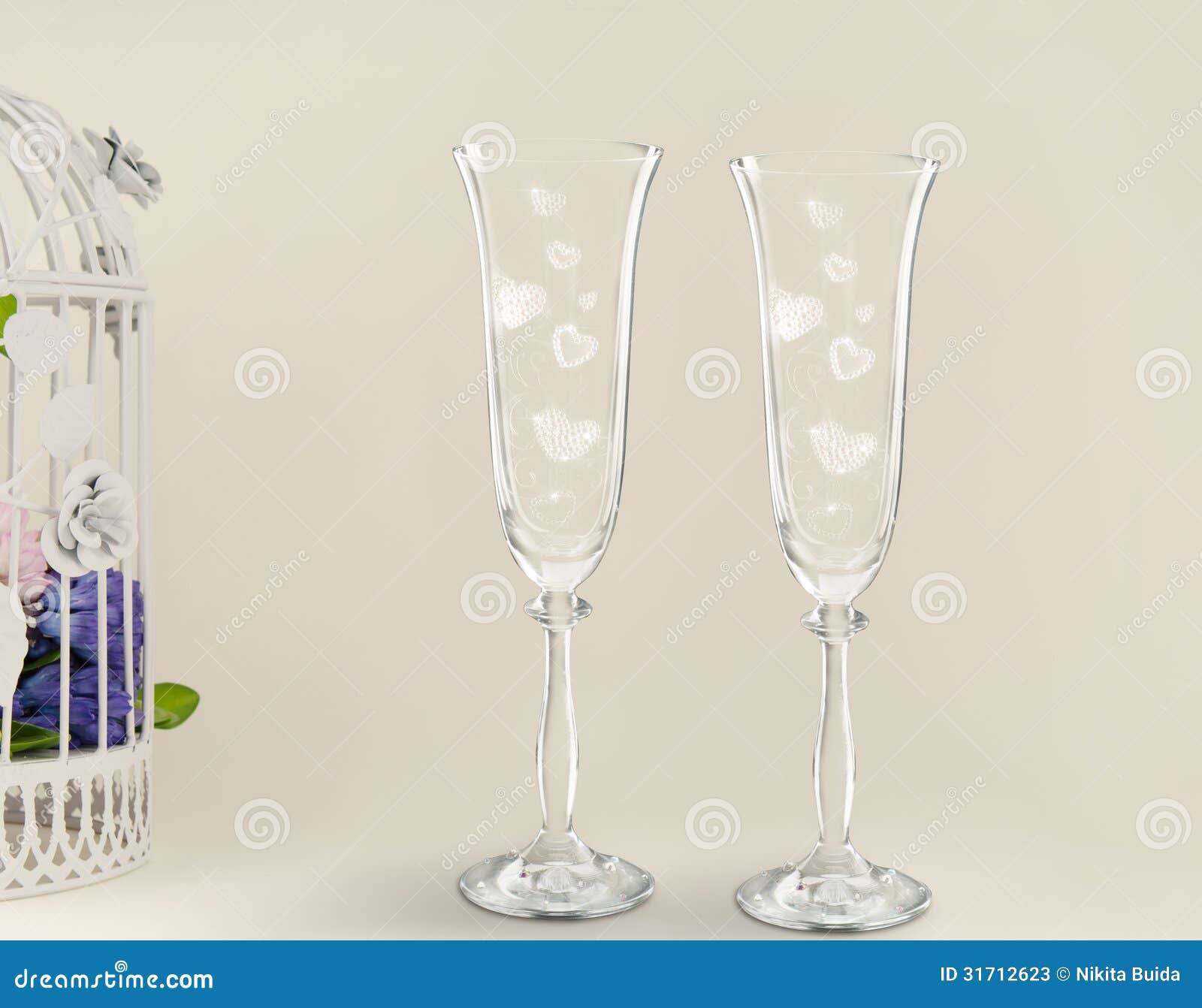 Fancy wedding goblets stock image. Image of fancy, meal - 31712623