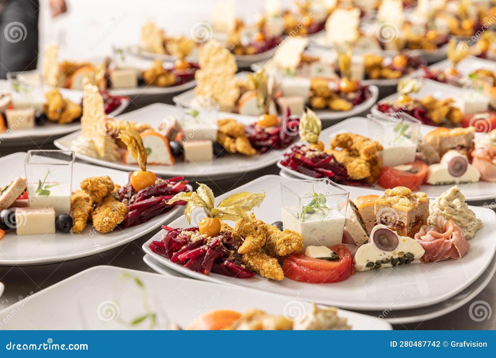 Fancy wedding plates stock photo. Image of expensive - 280487742