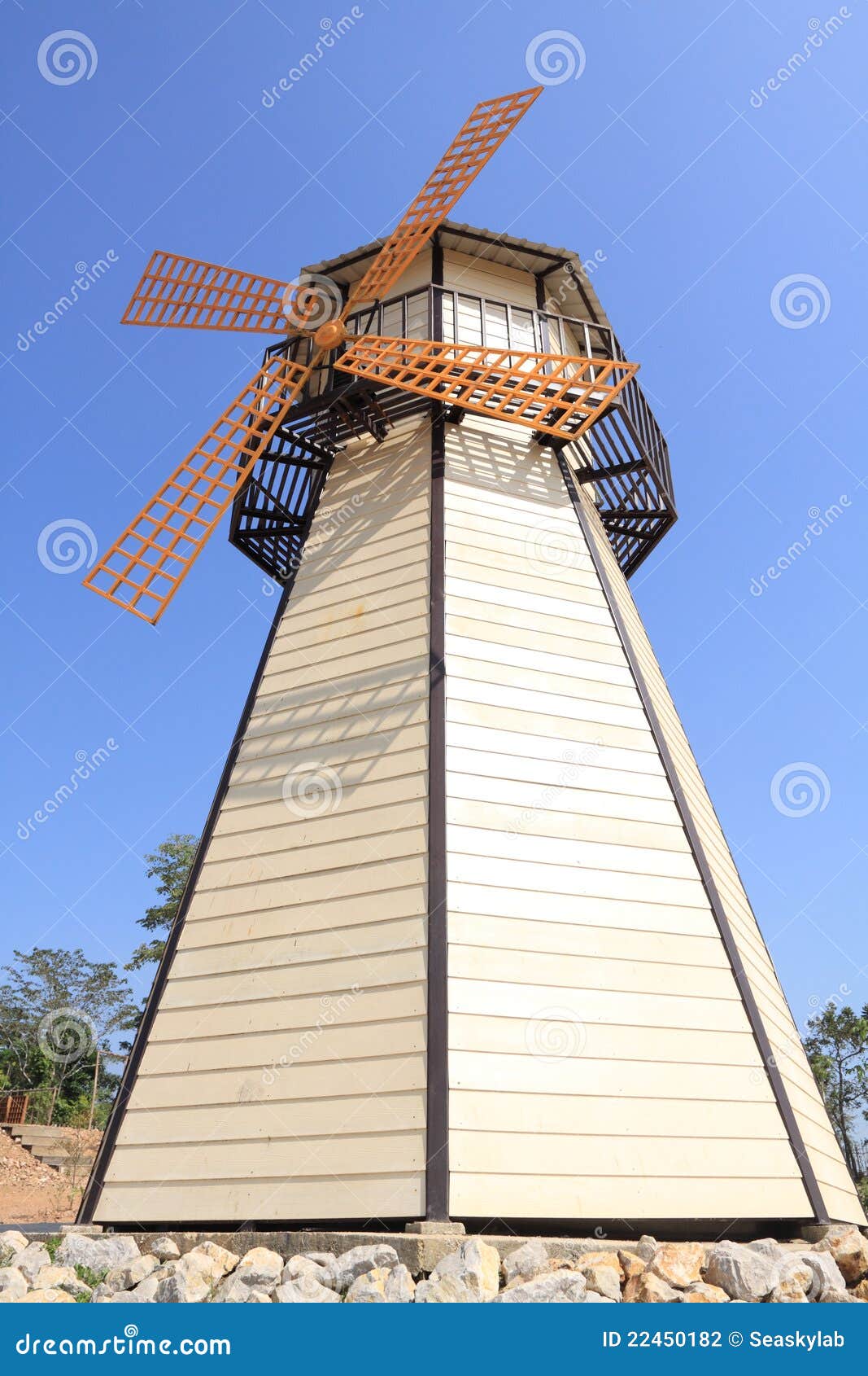 Fancy windmill stock photo. Image of environmental, power - 22450182