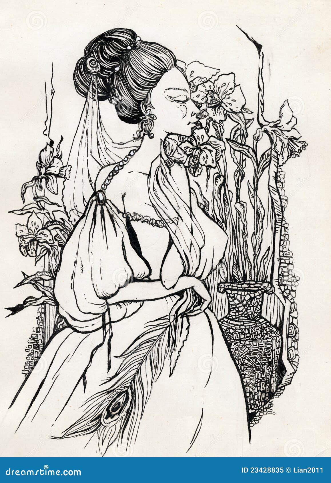 Fancy Woman And Her Dog Taking Selfie Together At Golden Hour. Female ...