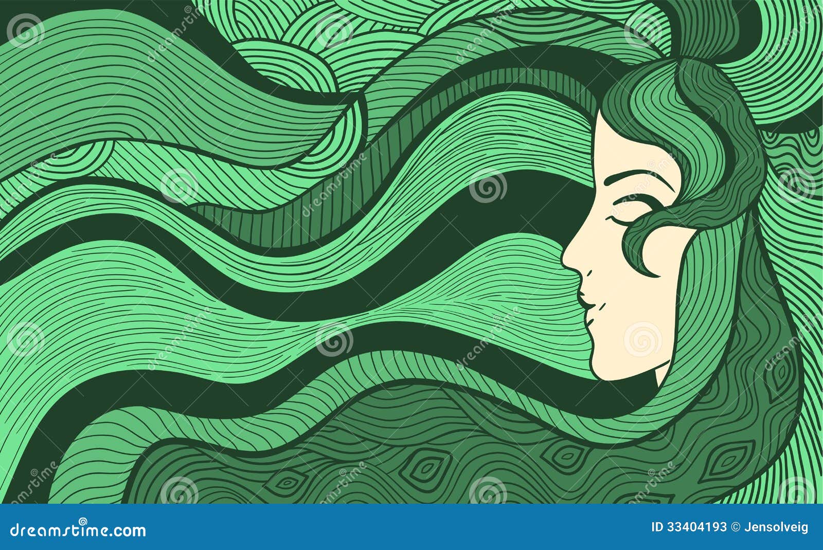 Fancy woman background stock vector. Illustration of decorative - 33404193