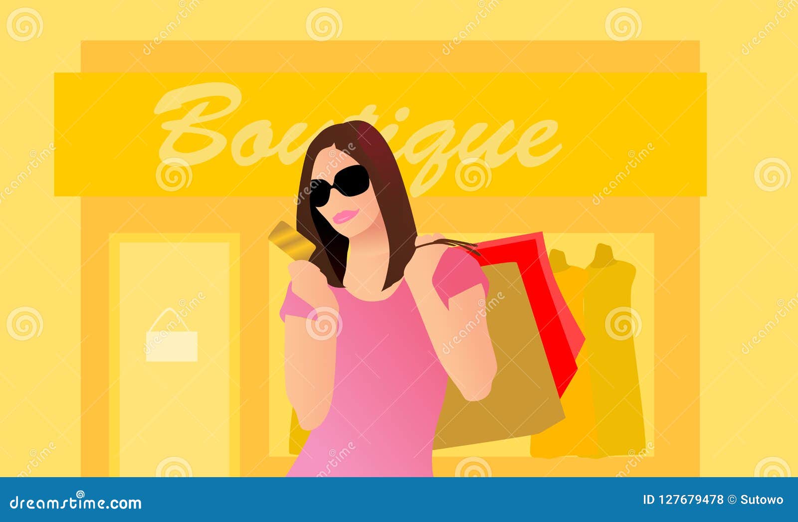 Fancy Woman And Her Dog Taking Selfie Together At Golden Hour. Female ...