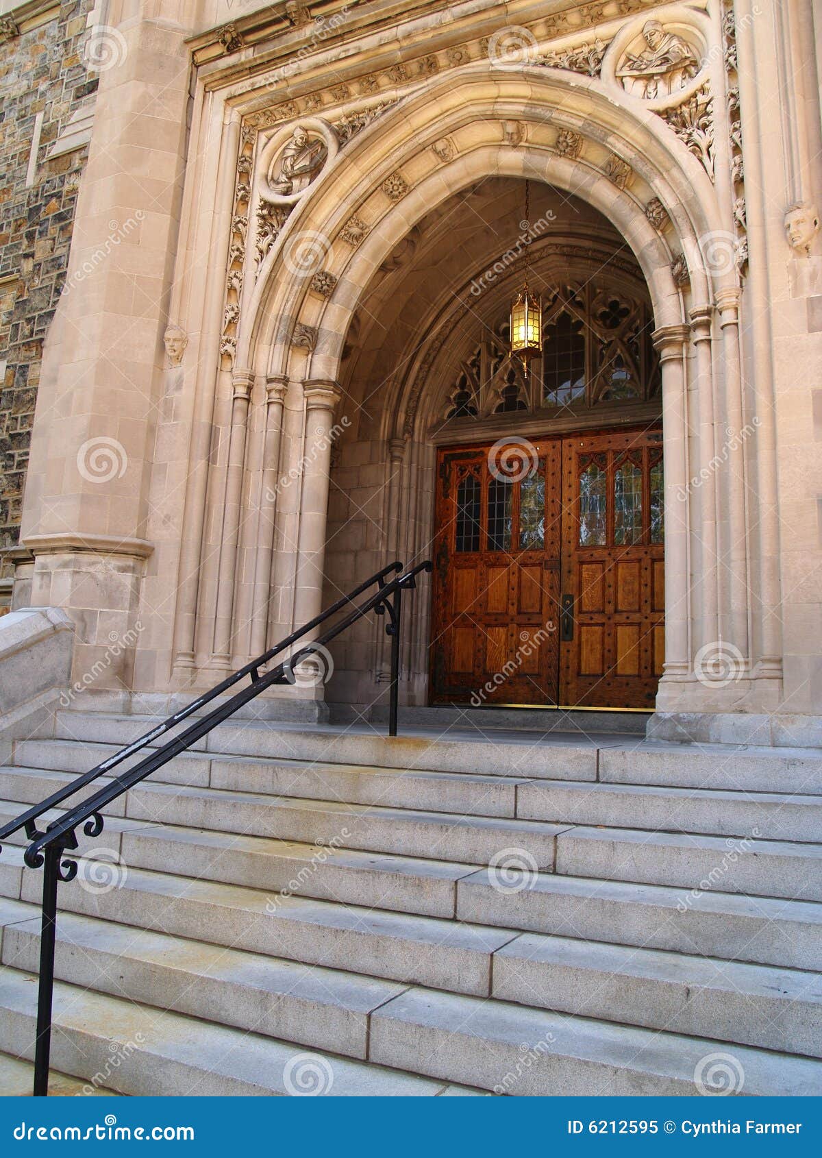 Fancy wood doors stock image. Image of america, learn - 6212595