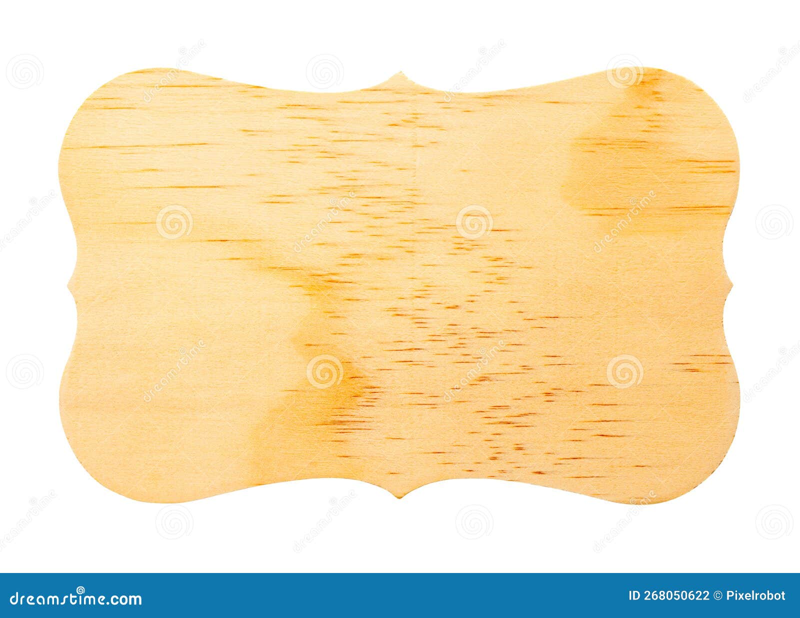Fancy Wood Sign stock photo. Image of curved, sign, plank - 268050622