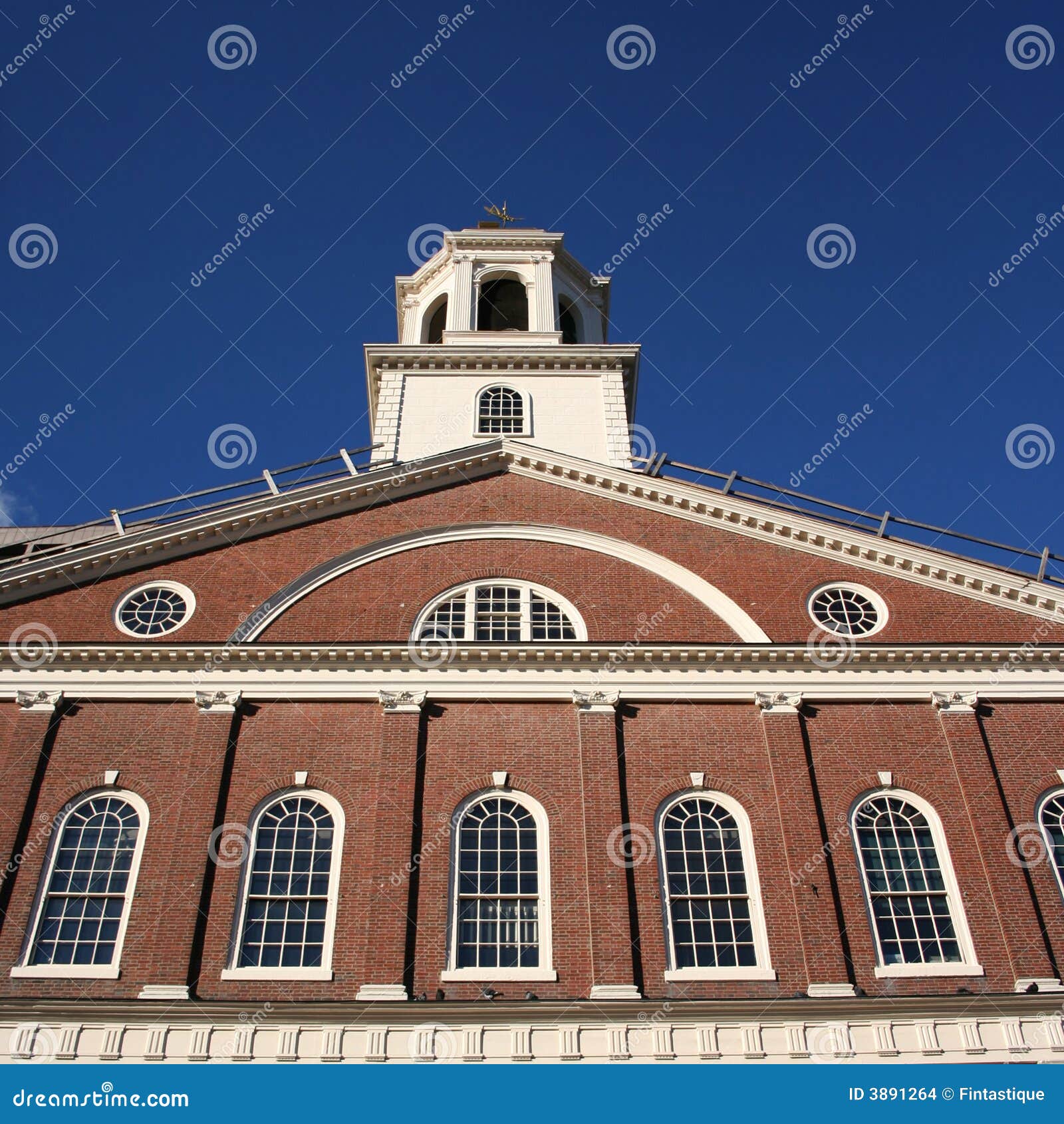 Faneuil Hall Boston stock photo. Image of faneuil, massachusetts - 3891264