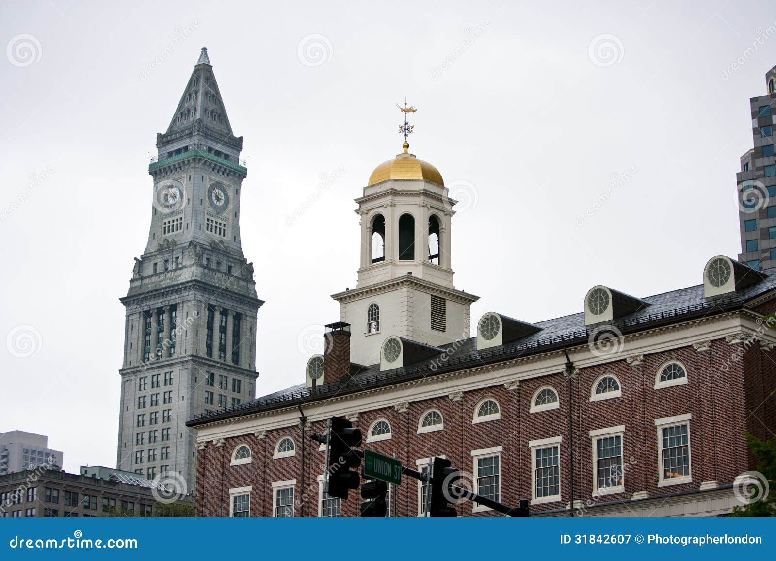 Faneuil Pasillo imagen de archivo. Imagen de ladrillo - 31842607