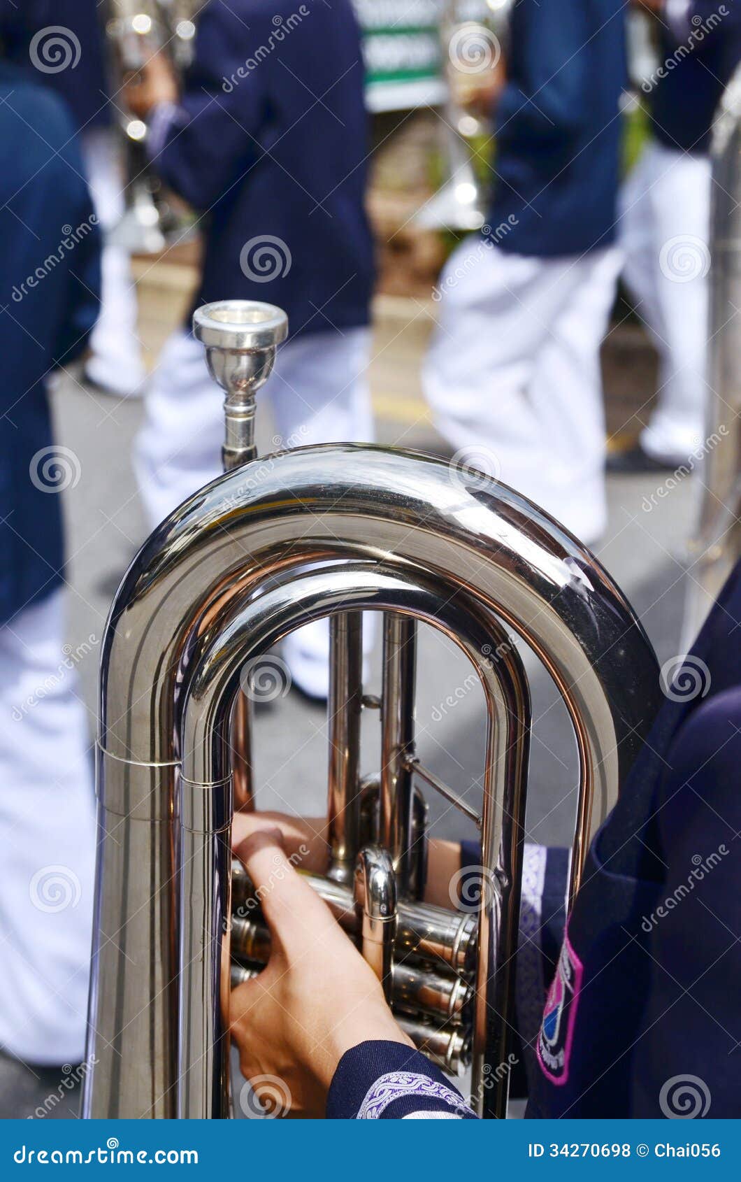 Fanfara fotografia stock. Immagine di marcia, divertimento - 34270698