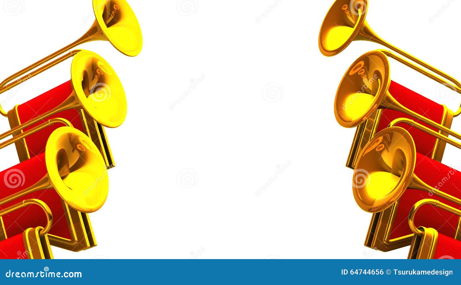 Fanfare on White Background Stock Footage - Video of reproduction ...