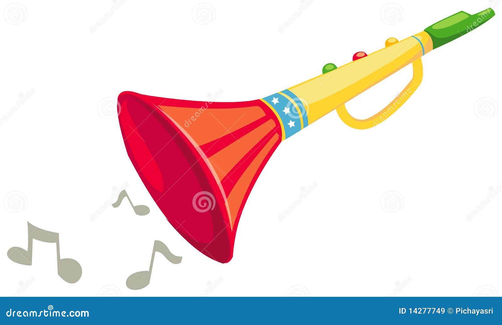 Fanfarria ilustración del vector. Ilustración de colorido - 14277749
