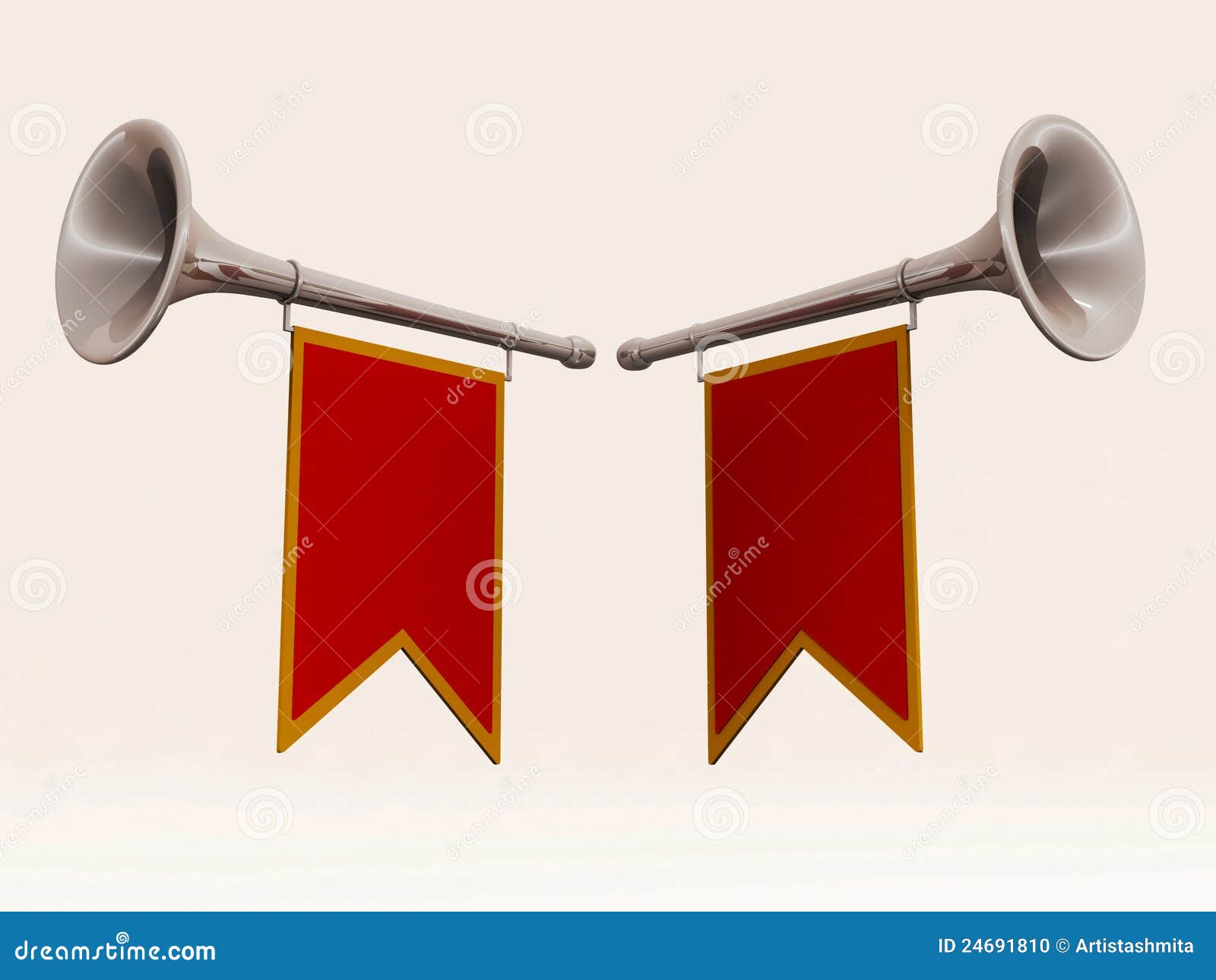 Fanfarria gloriosa stock de ilustración. Ilustración de trompeta - 24691810