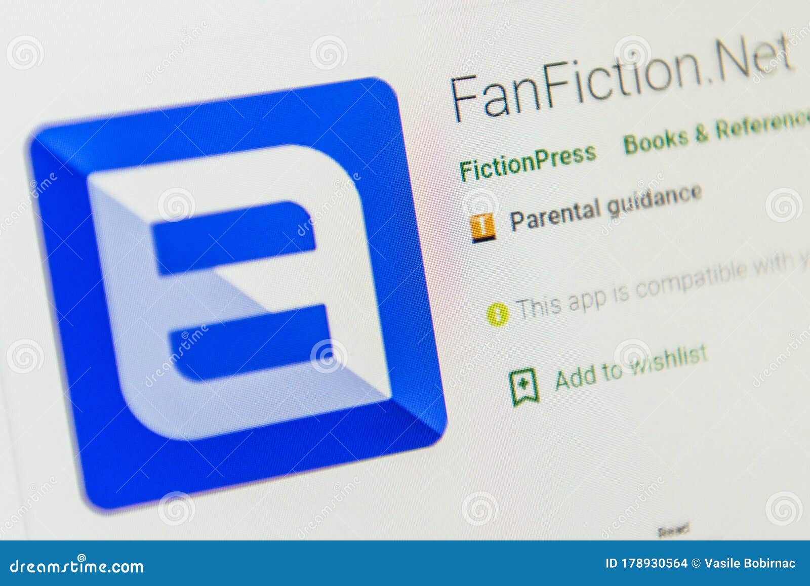 FanFiction App Icon. Selective Focus. Editorial Stock Image - Image of ...
