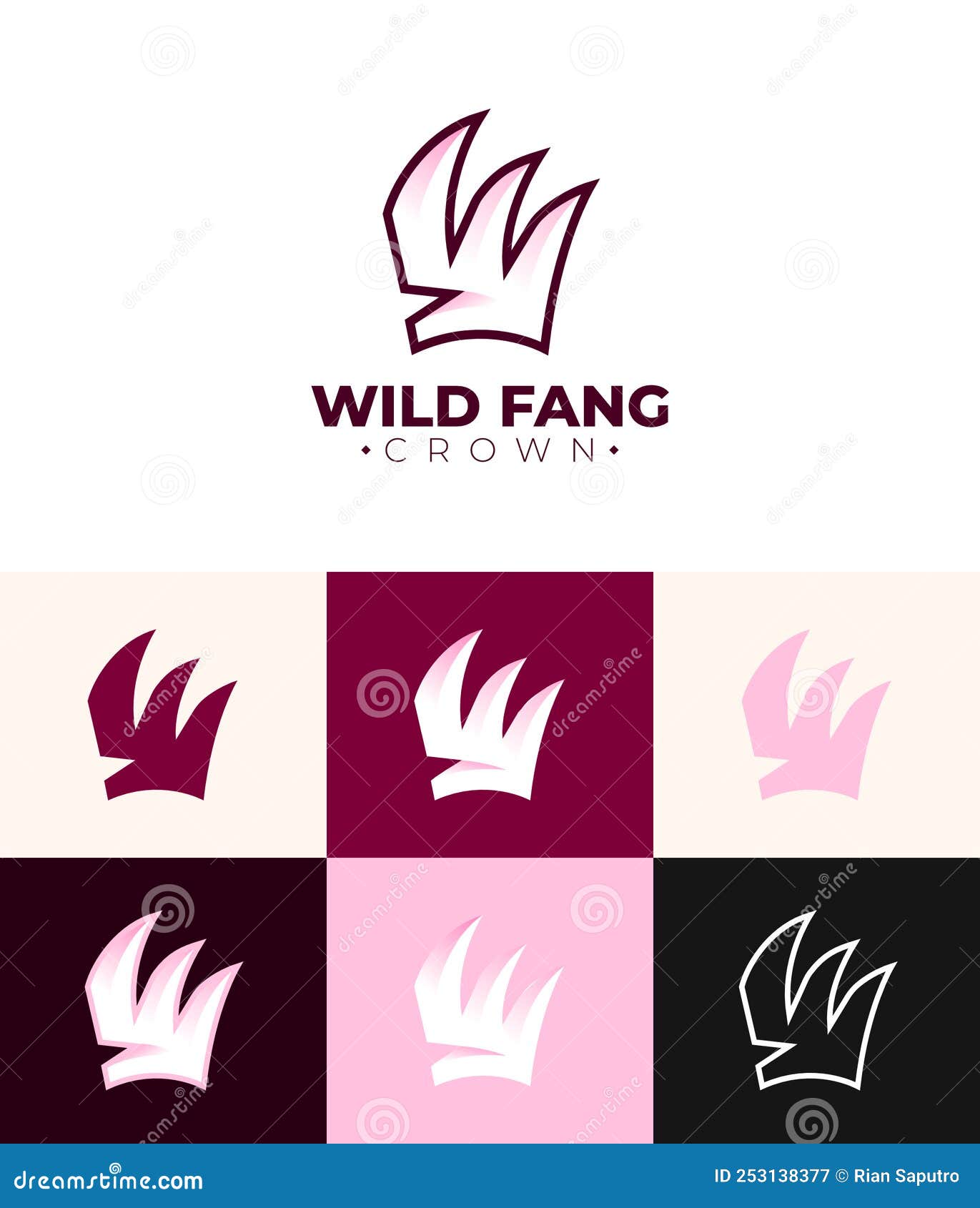 Fangs logo design stock vector. Illustration of brand - 253138377