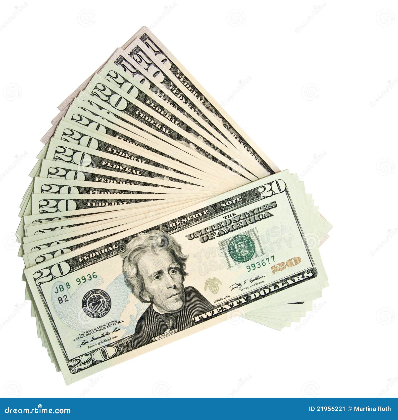 Fanned bills stock image. Image of poor, cutout, american - 21956221