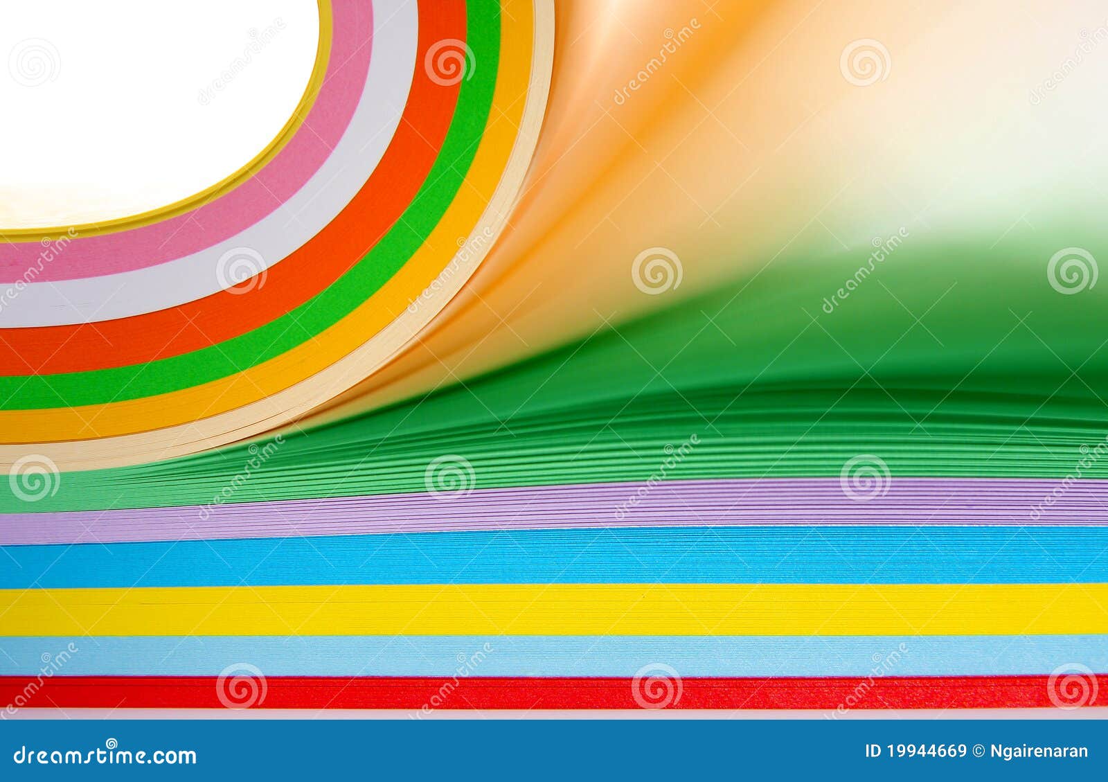 Fanning paper stock image. Image of colours, sheets, paper - 19944669