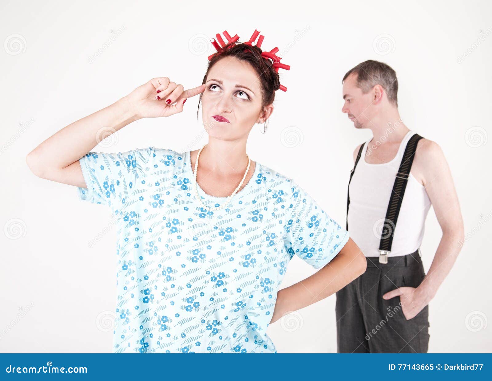 Fanny Family Couple with Relationship Problem Stock Image - Image of ...