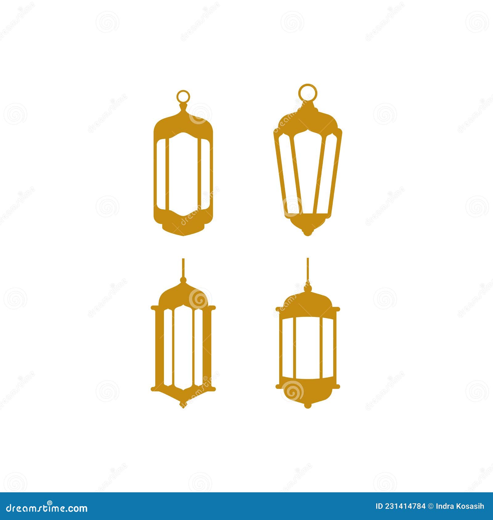 Fanoos Lantern Islam Logo Simple Vector Icon Illustration Stock Vector ...