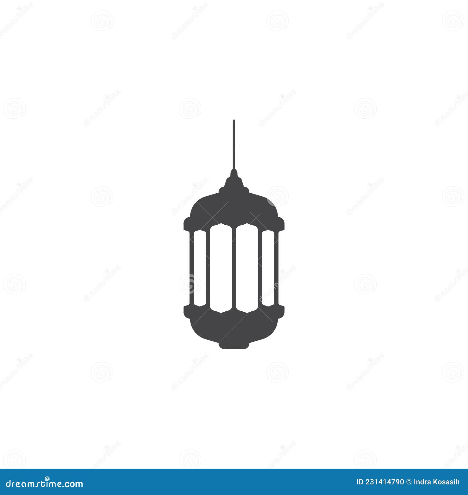 Fanoos Lantern Islam Logo Simple Vector Icon Illustration Stock Vector ...