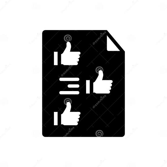 Black Solid Icon for Fanpage, Button and Click Editorial Photography ...