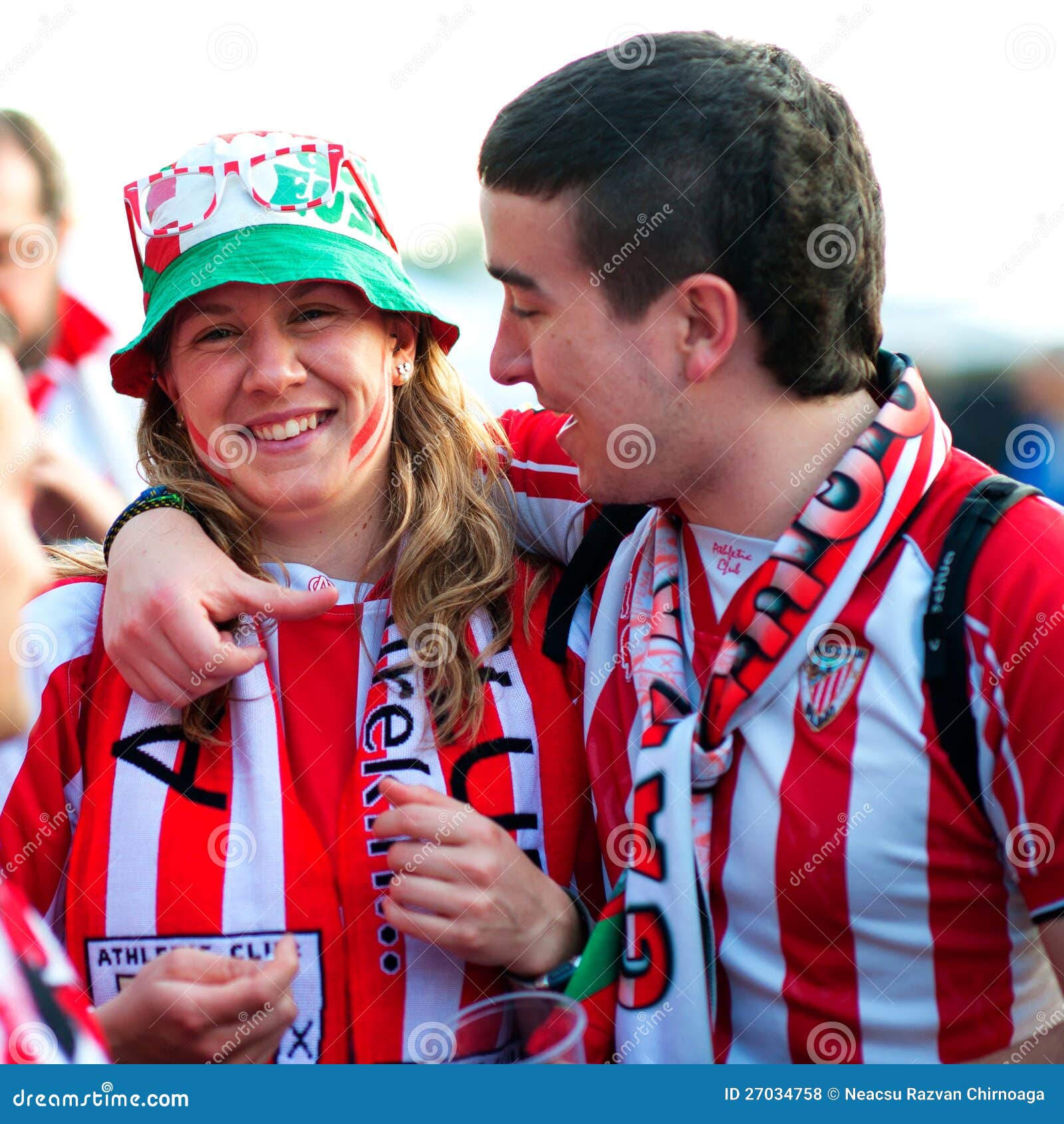 Fans of Atletico Bilbao editorial stock photo. Image of club - 27034758