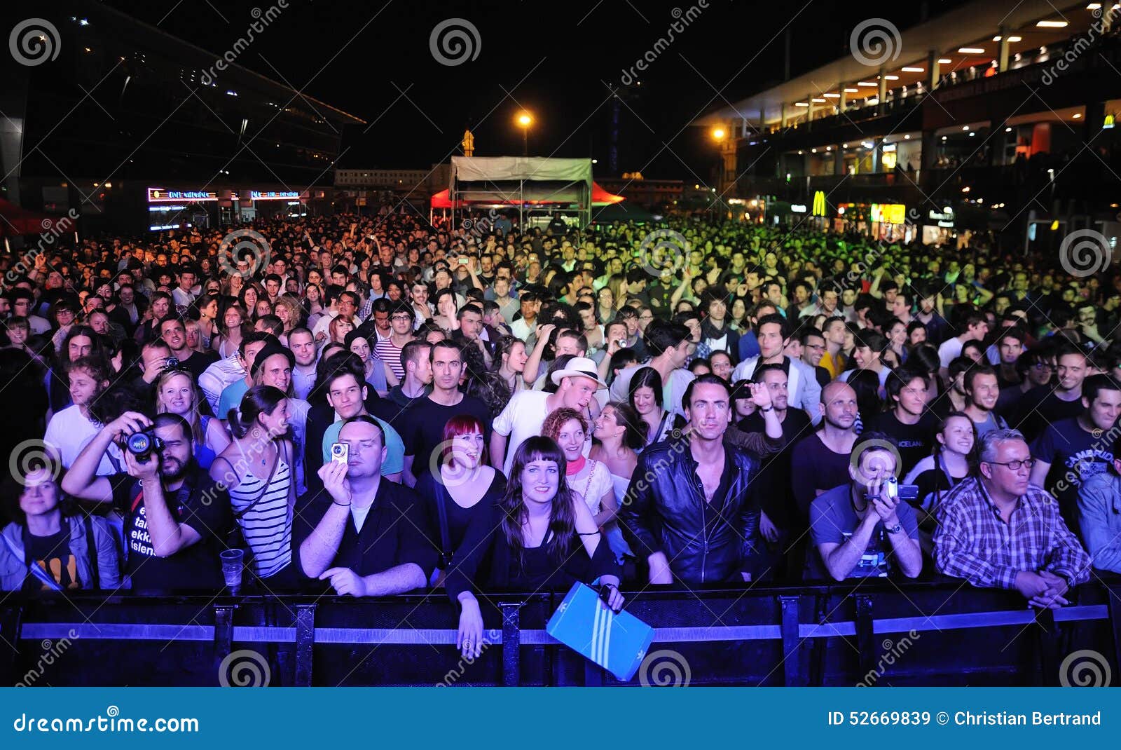 Fans at a concert editorial stock image. Image of concert - 52669839