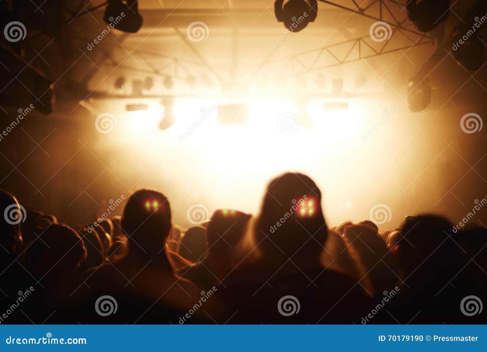Fans at concert stock photo. Image of light, back, club - 70179190