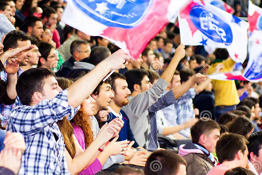 Fans and flags editorial image. Image of football, celebration - 21513020