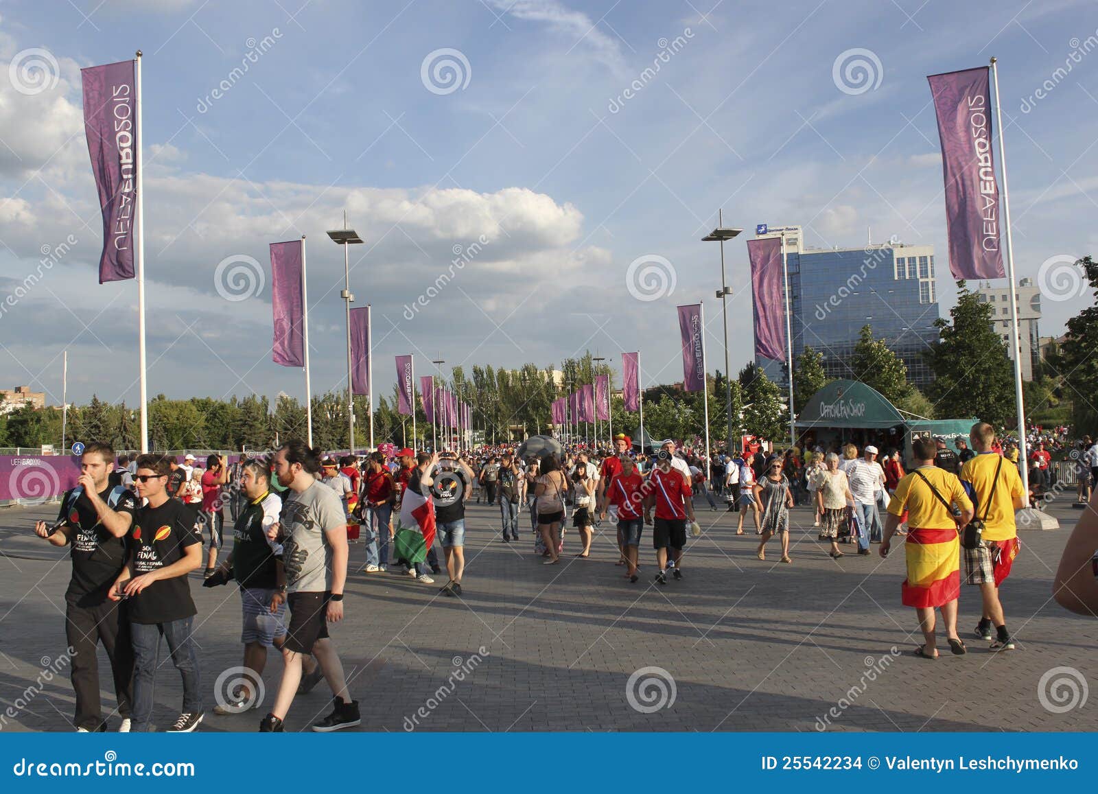 Fans gather for soccer editorial stock image. Image of europe - 25542234