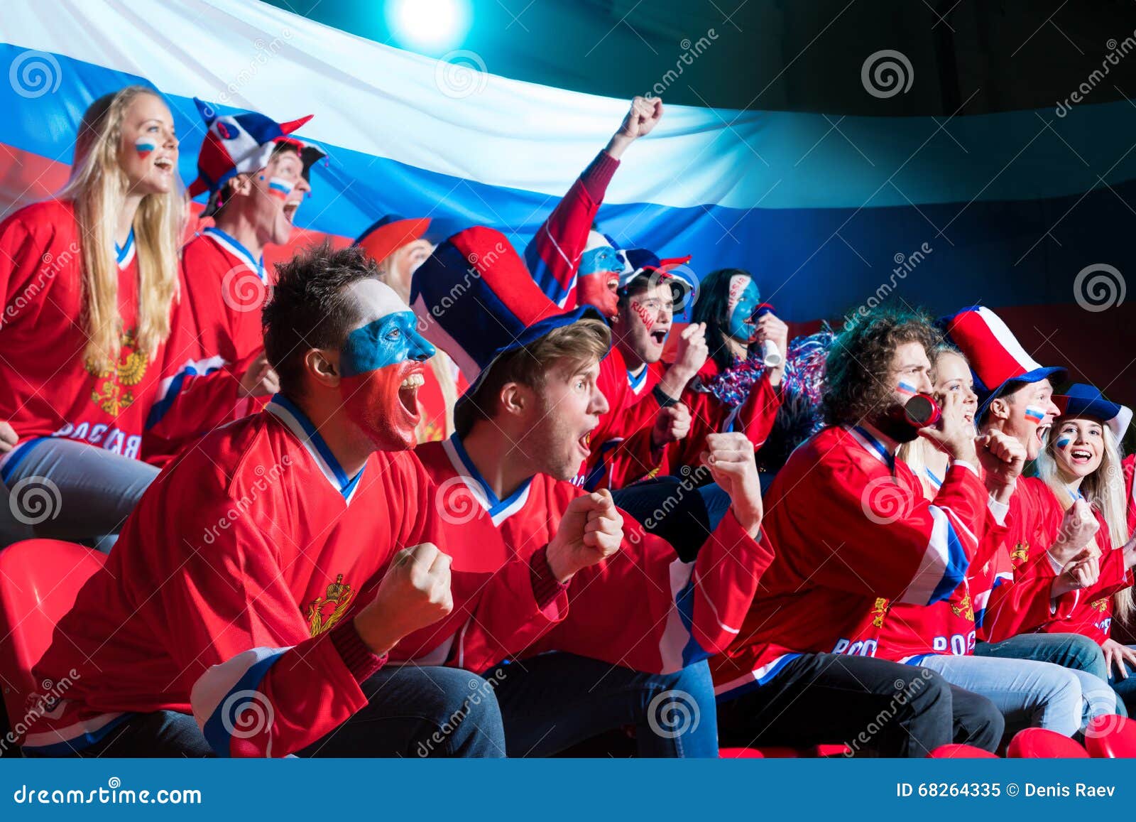Fans in stadium stock image. Image of leisure, concepts - 68264335