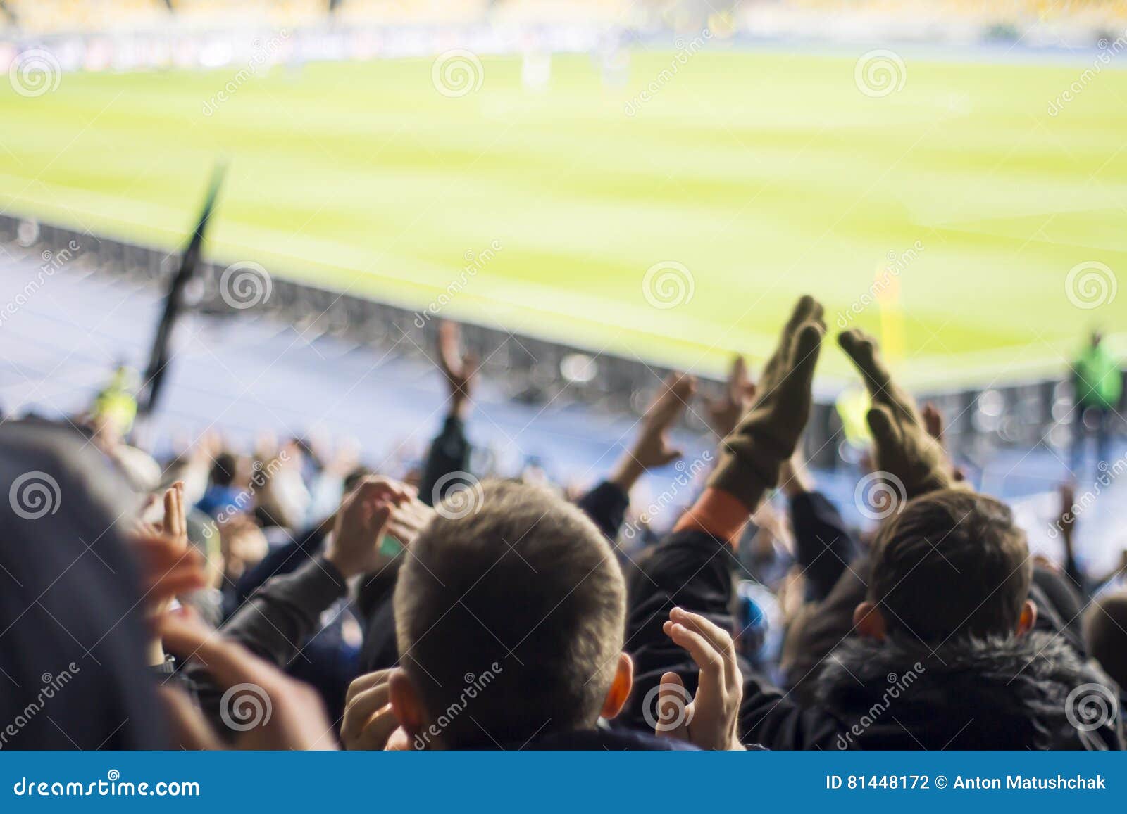 Fans at the Stadium Support Their Team Editorial Photography - Image of ...