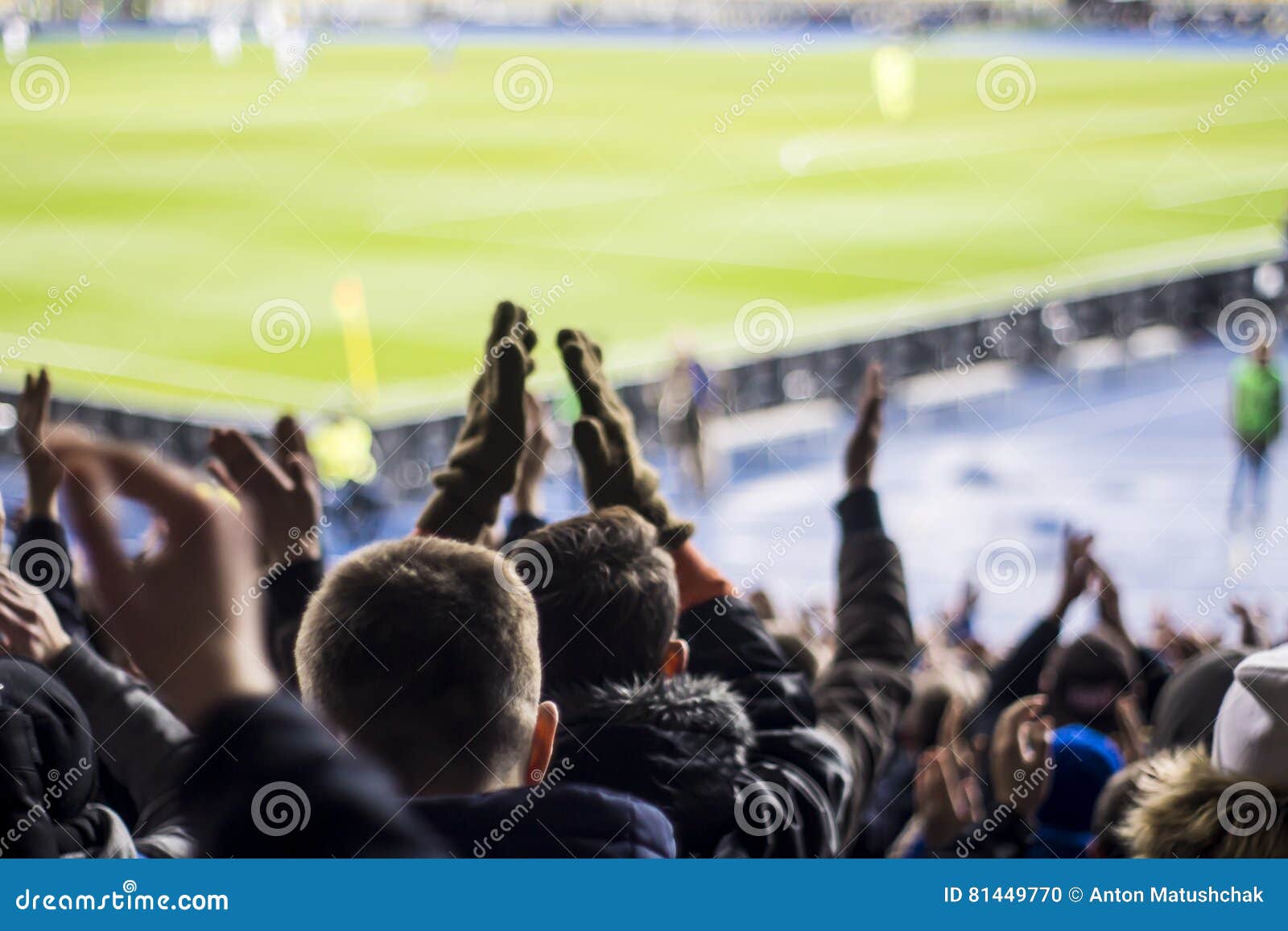 Fans at the Stadium Support Their Team Editorial Image - Image of ...