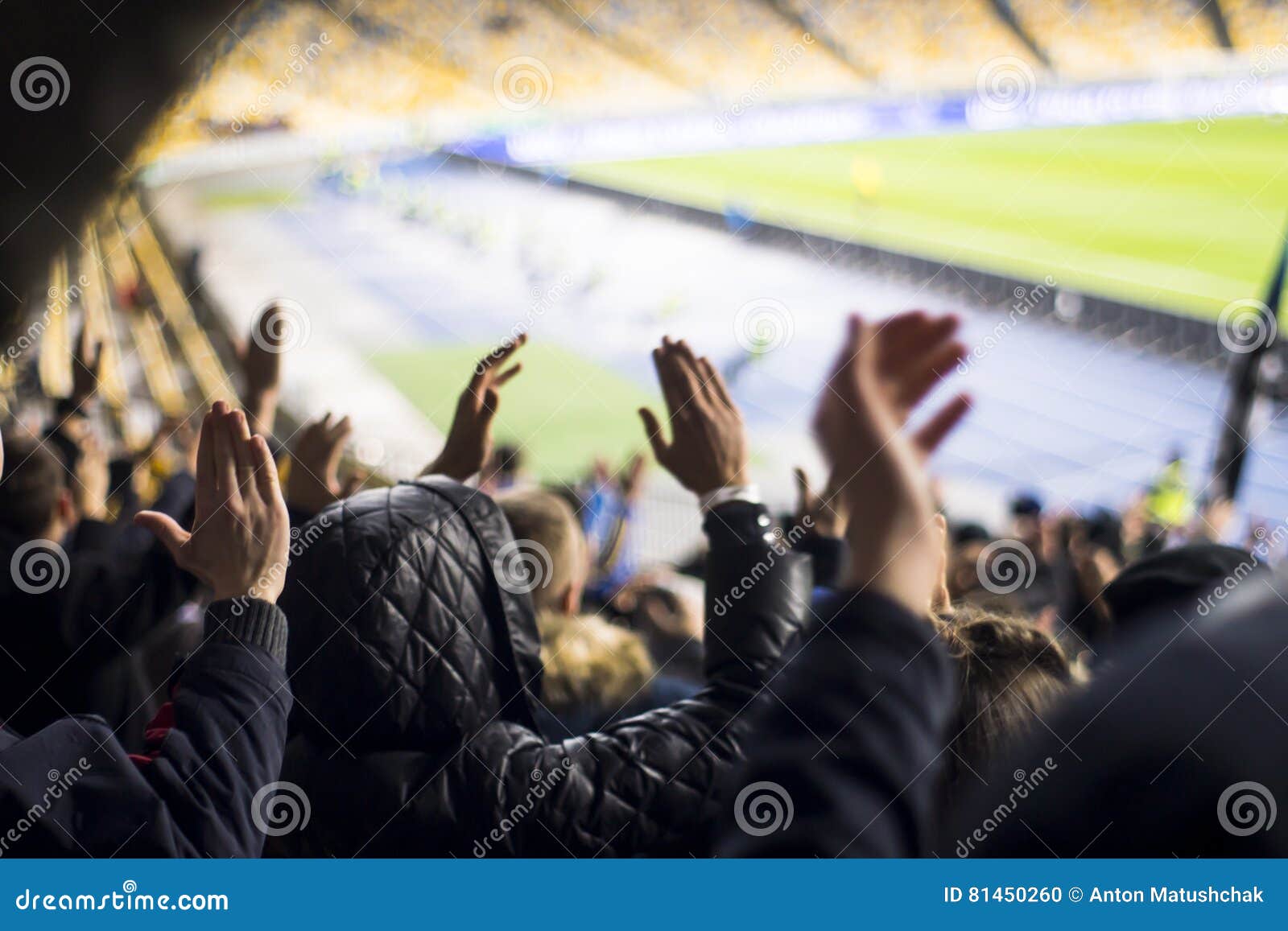 Fans at the Stadium Support Their Team Editorial Image - Image of goal ...