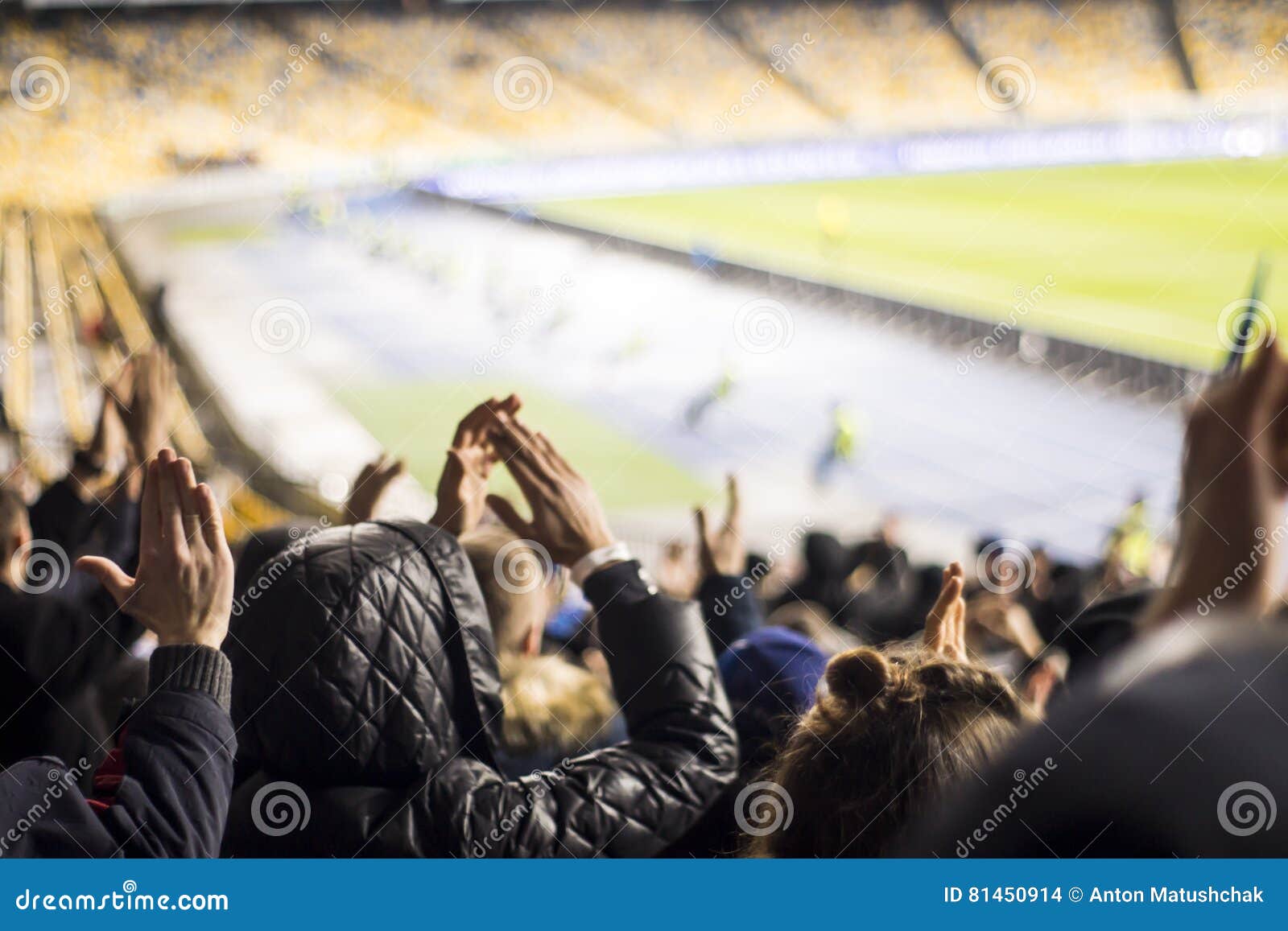 Fans at the Stadium Support Their Team Editorial Stock Image - Image of ...