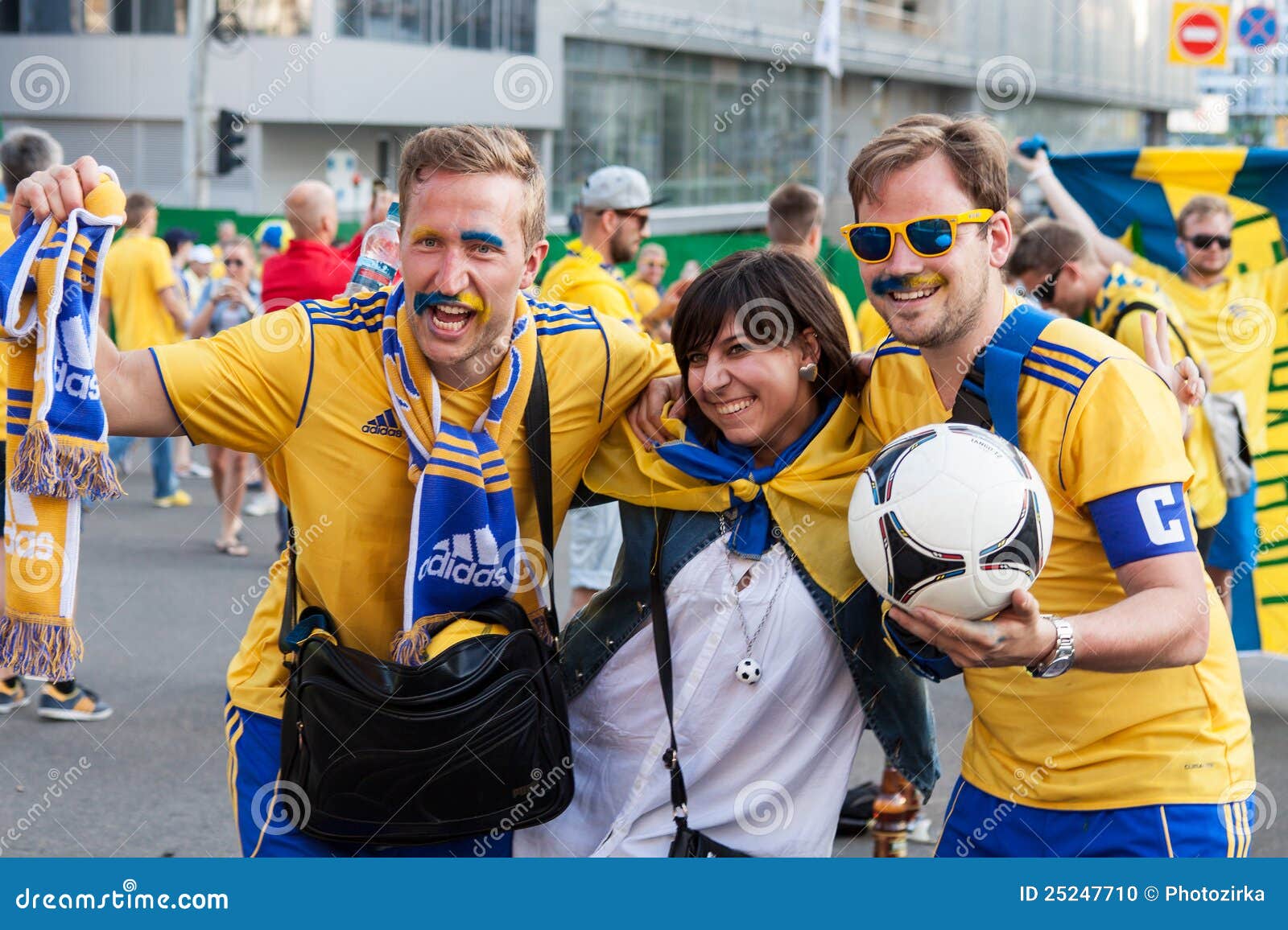 Fans of the Swedish National Team Editorial Image - Image of male ...