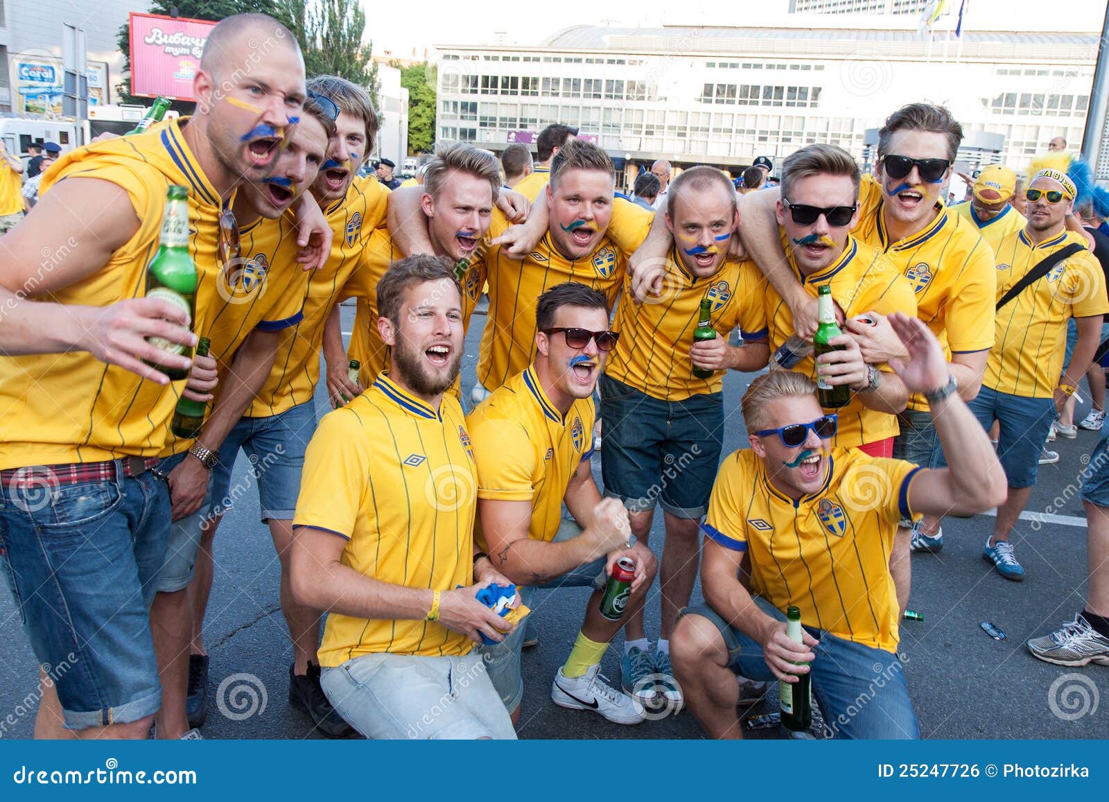 Fans of the Swedish National Team Editorial Photo - Image of soccer ...