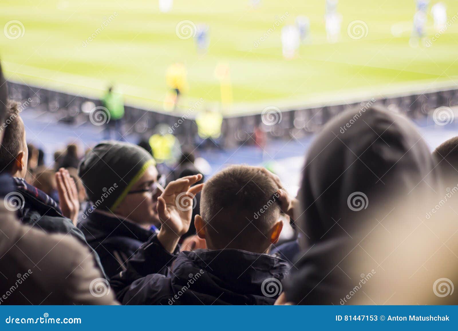 Fans Who Clap Their Hands at the Stadium Editorial Stock Photo - Image ...